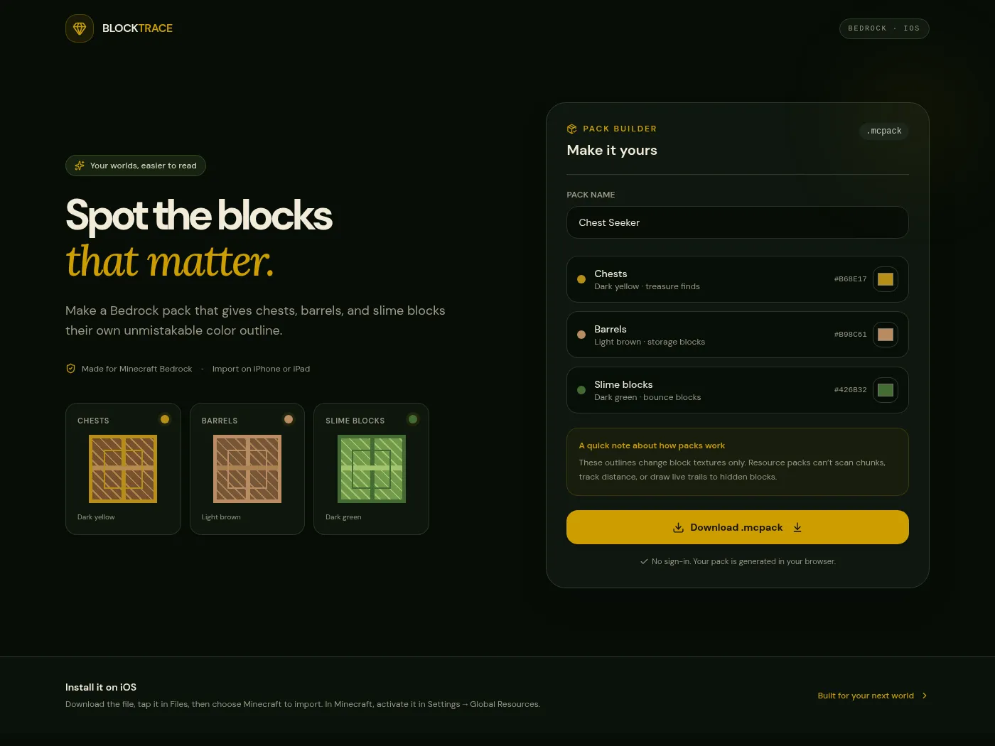 Chest Seeker Texture Pack