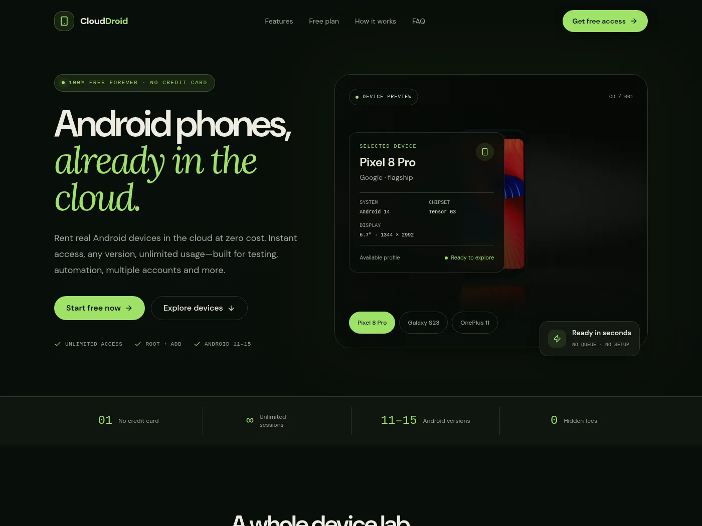 CloudDroid Free Android Labs