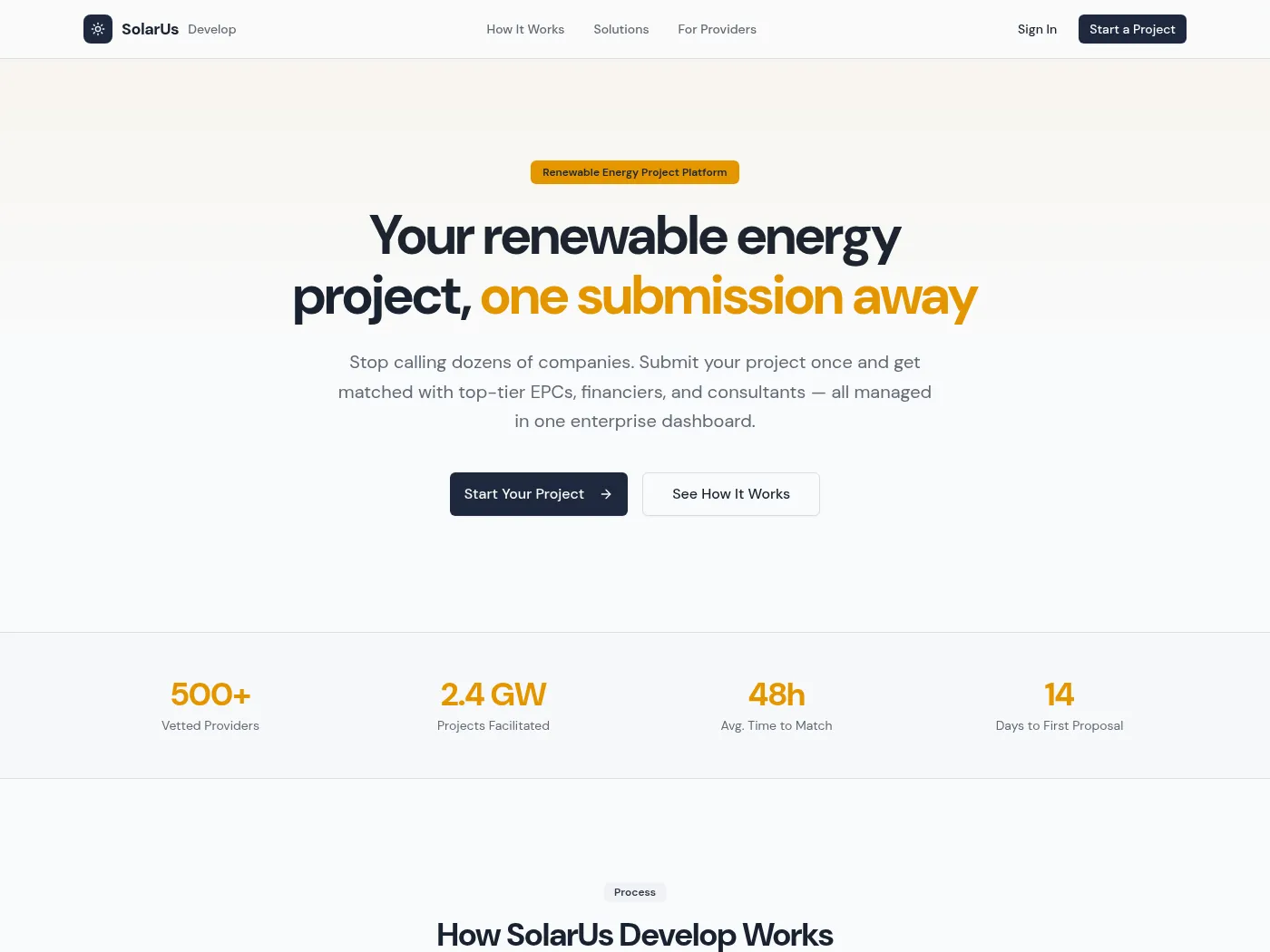 SolarUs Develop Platform