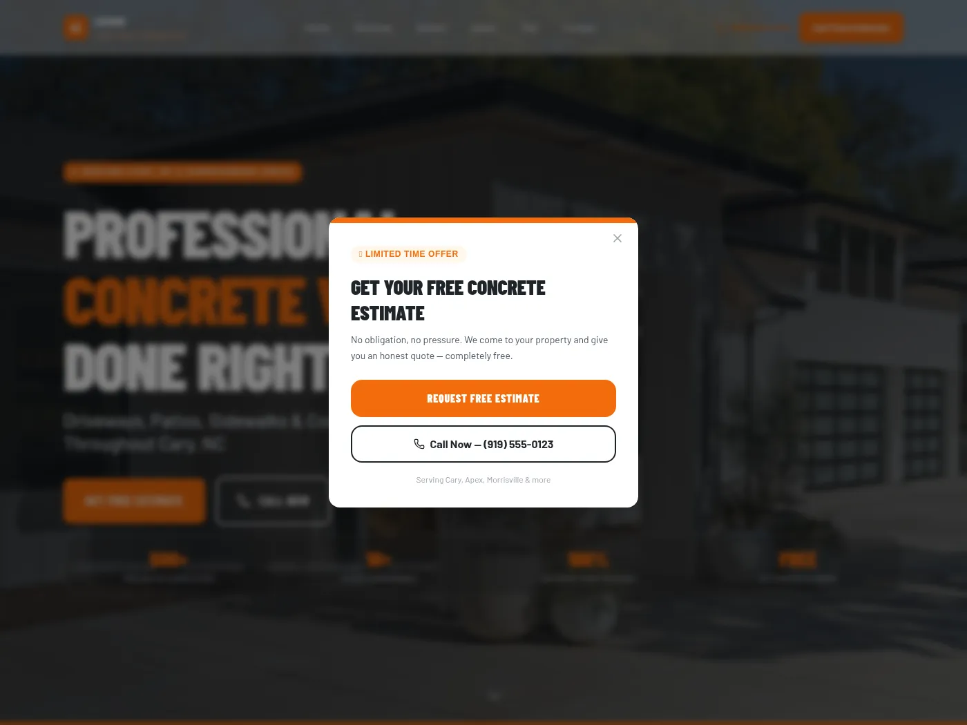 Luevano Concrete Website