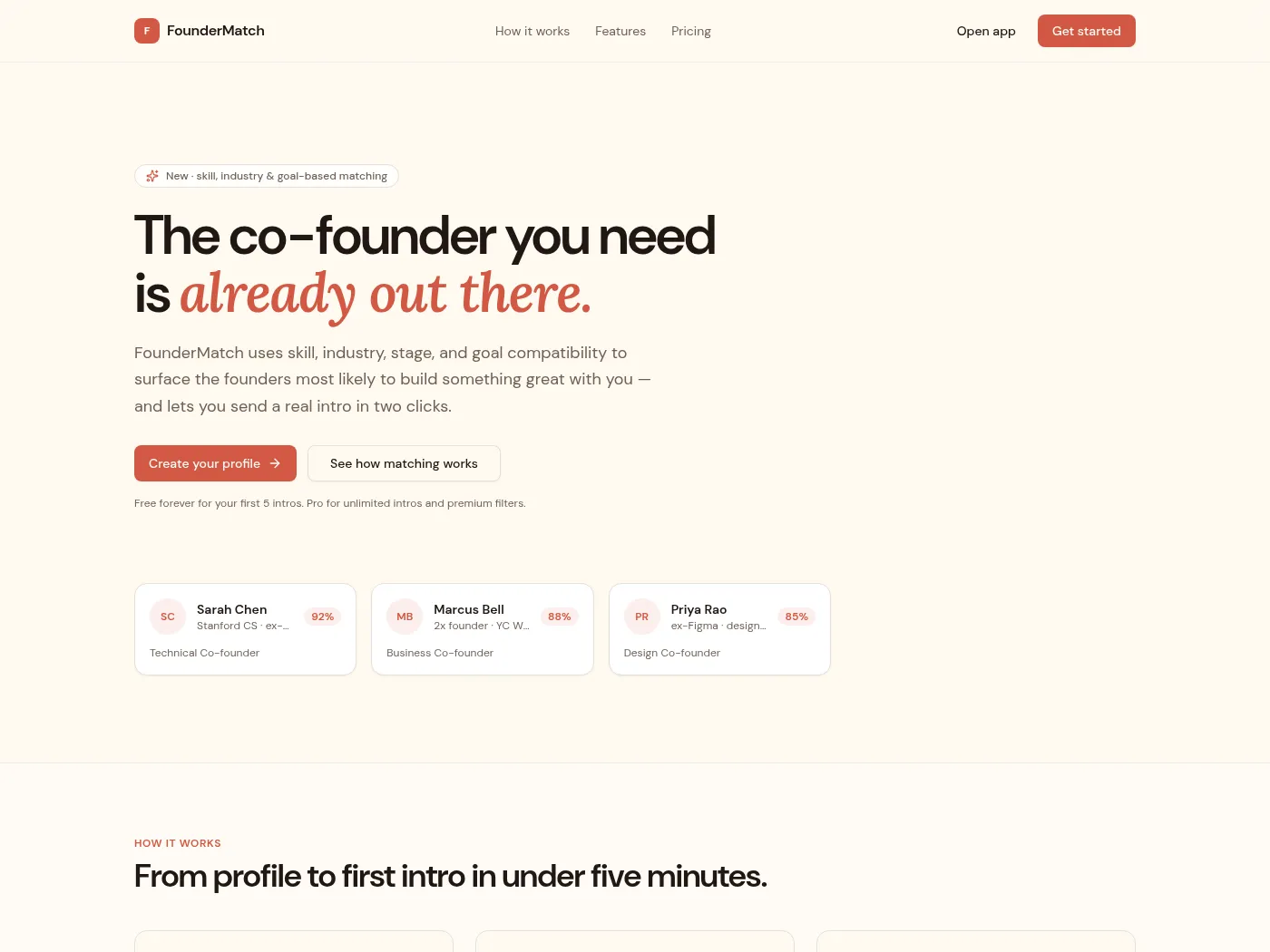 FounderMatch Platform