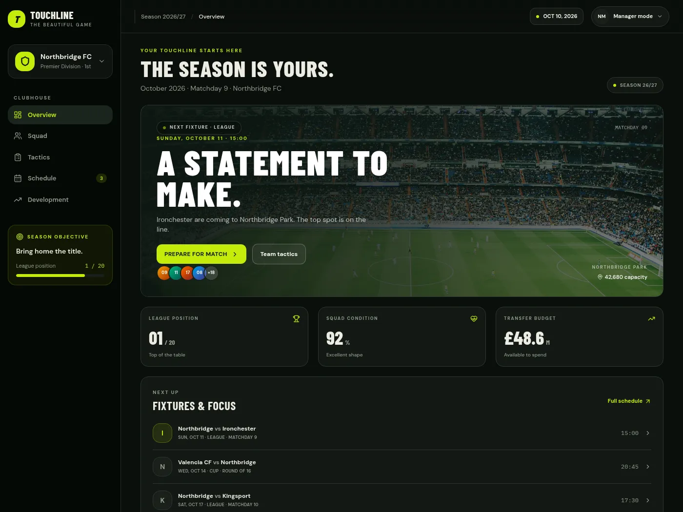 Ultimate Manager Mode