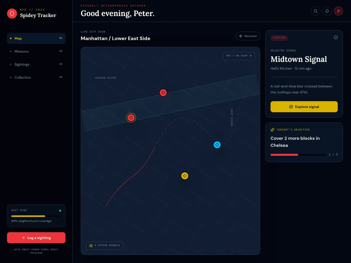Spidey Tracker