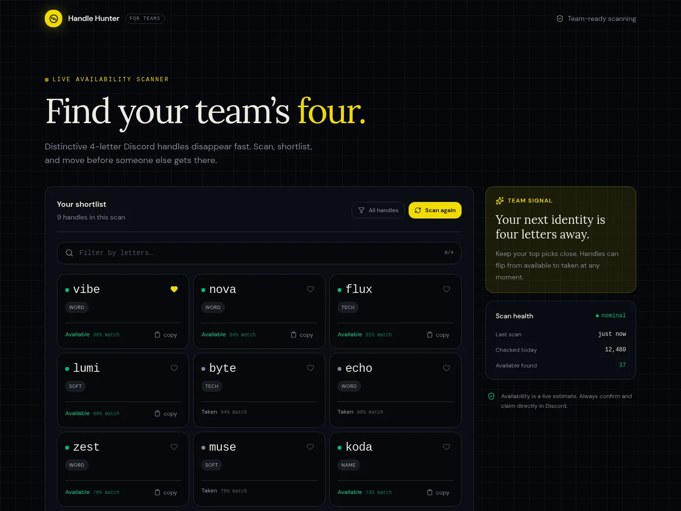 Discord Handle Hunter