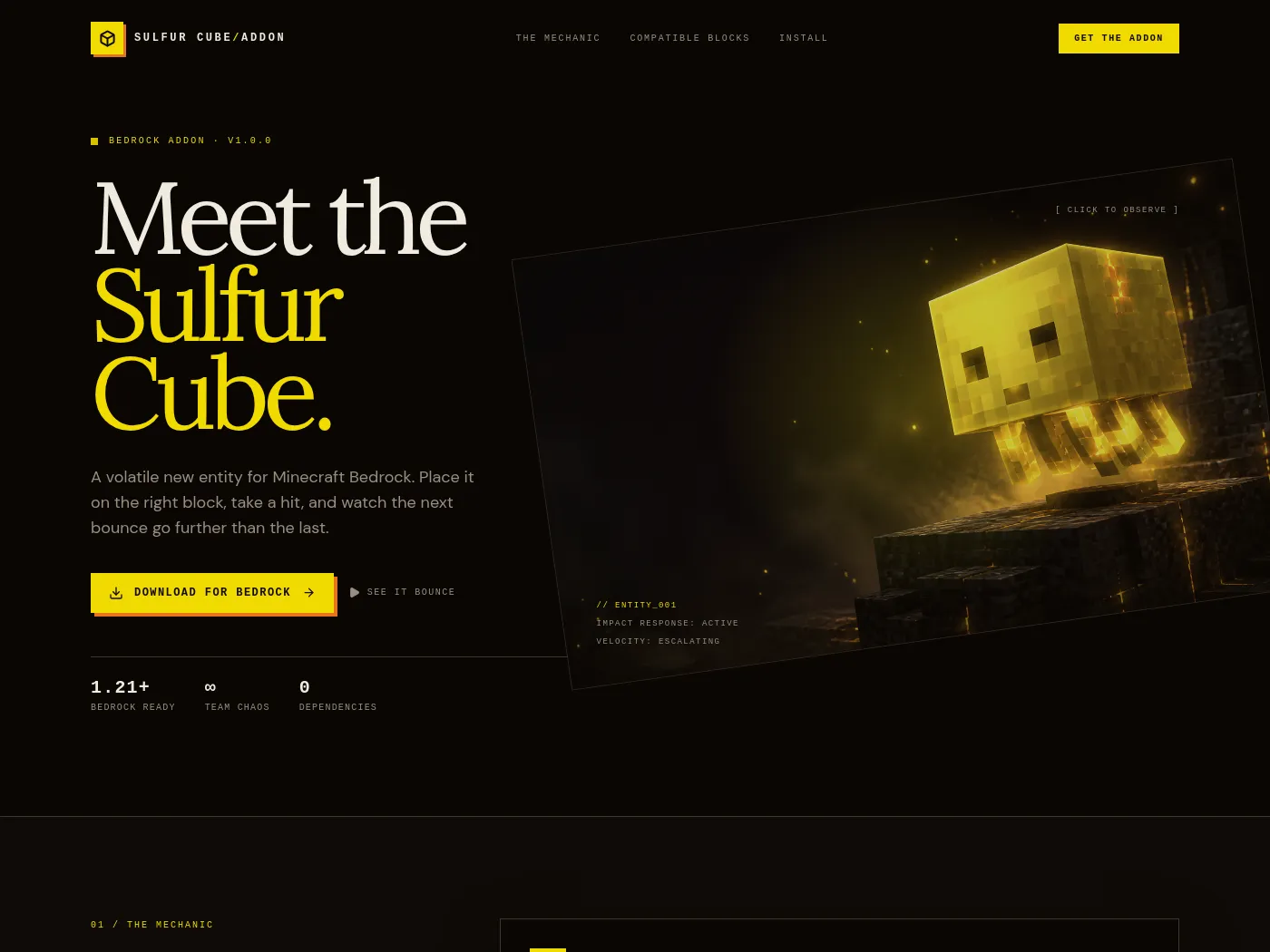 Sulfur Cube Addon