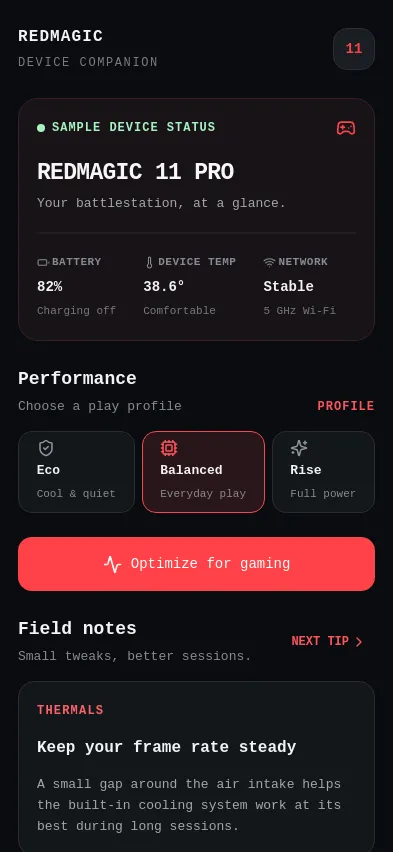 Red Magic 11 Pro Companion