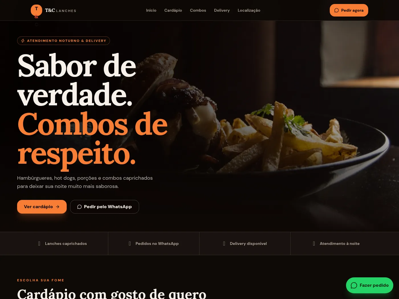 T&C Lanches Digital