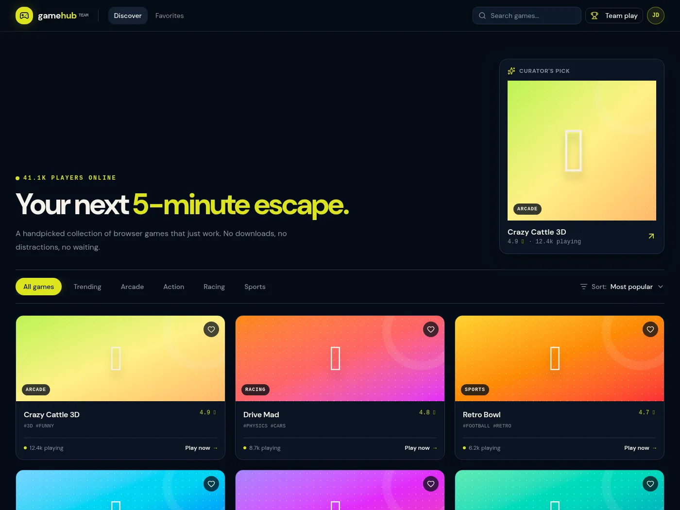 GameHub Platform