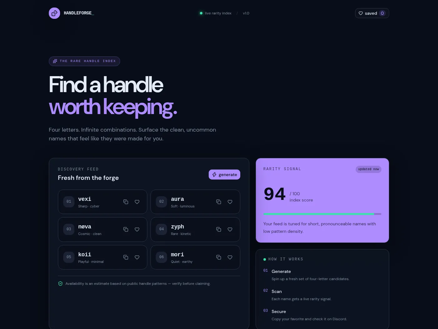 Rare Discord Handle Finder