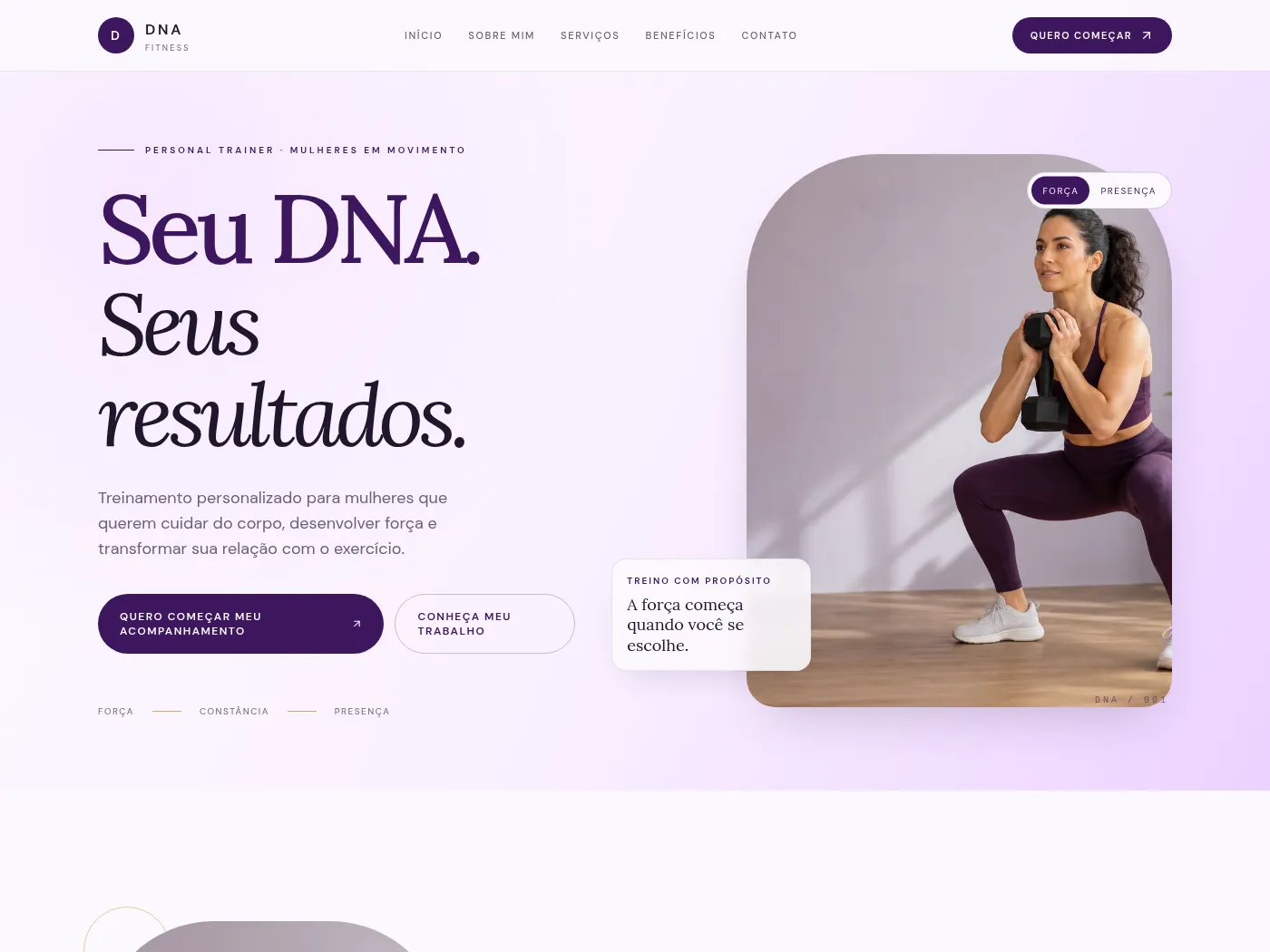 DNA Fitness Website