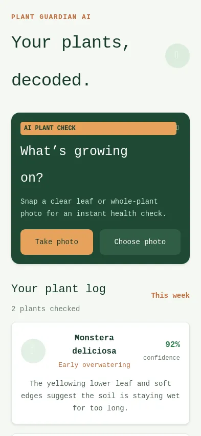 PlantGuardian AI