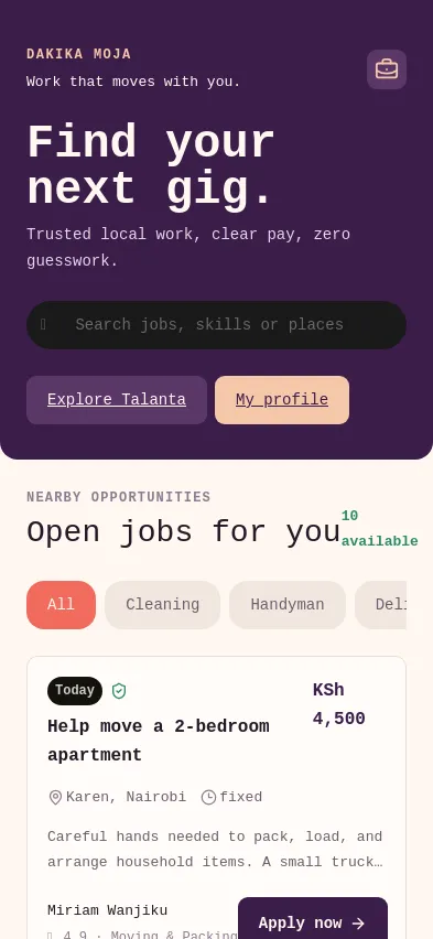 Dakika Moja Super App