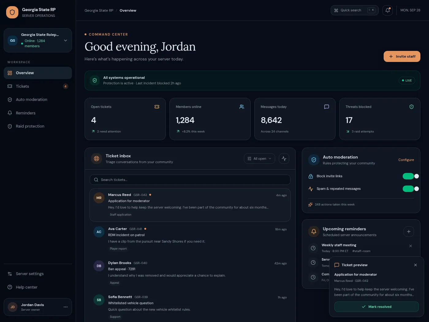 ERLC Discord Bot Manager