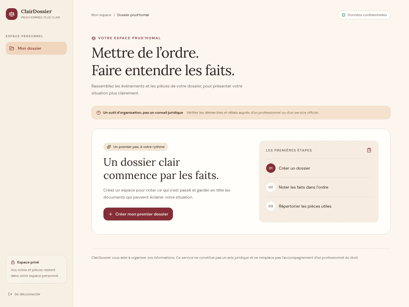 Prud’homme Dossier Helper