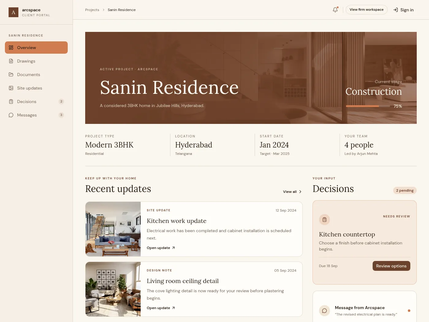 ArchPortal Client Hub
