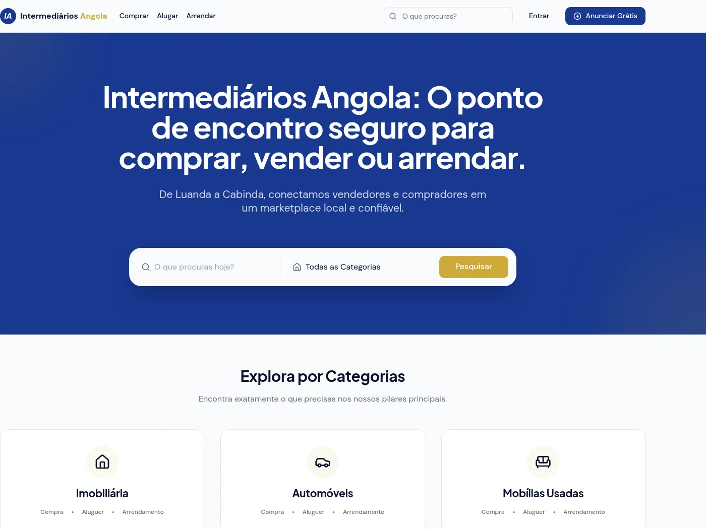 Intermediários Angola Marketplace