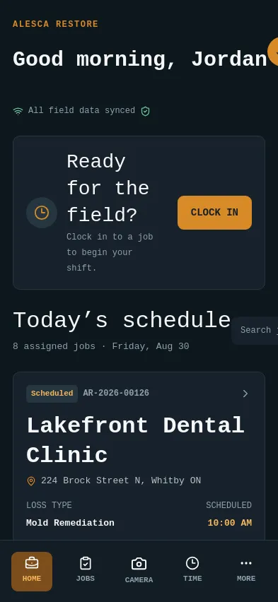 Alesca Field Ops App