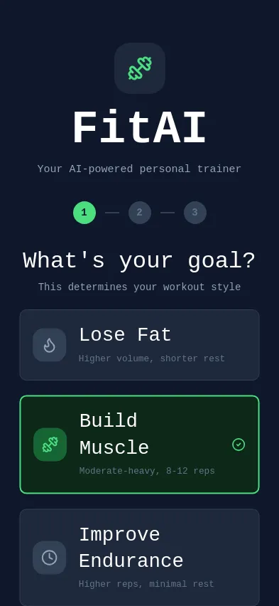 FitAI Workout Planner