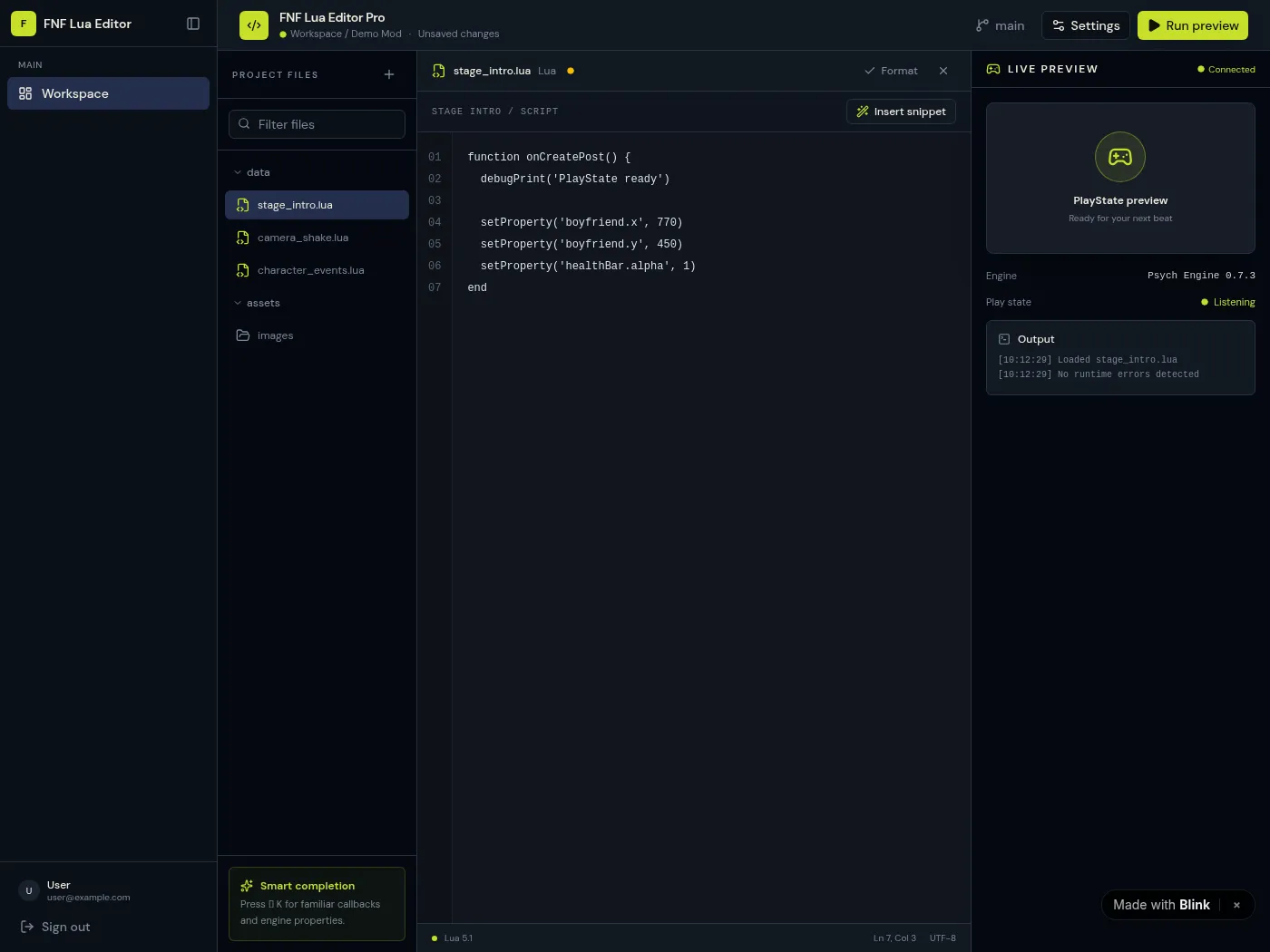 FNF Lua Editor Pro