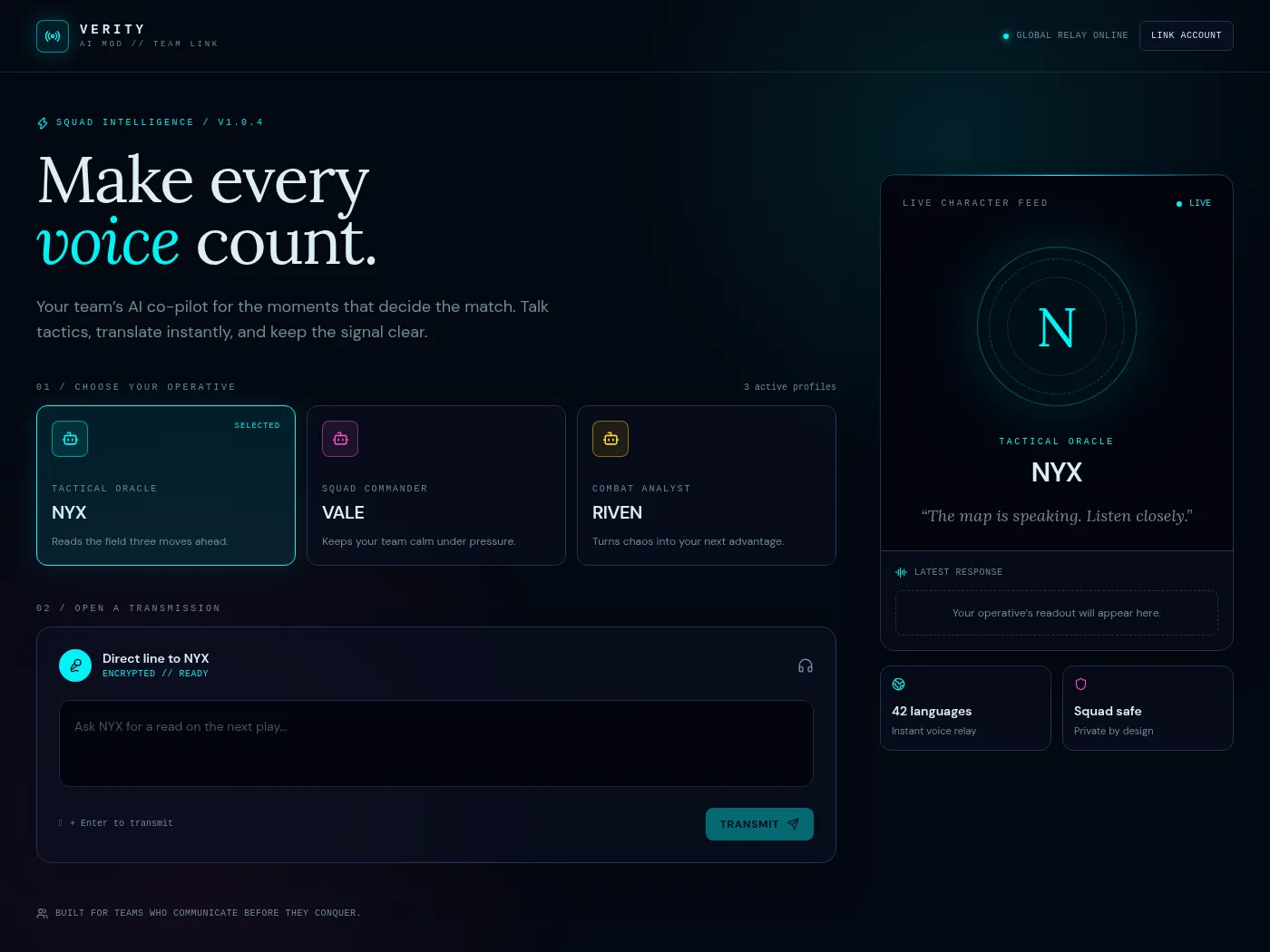 Verity AI Game Mod