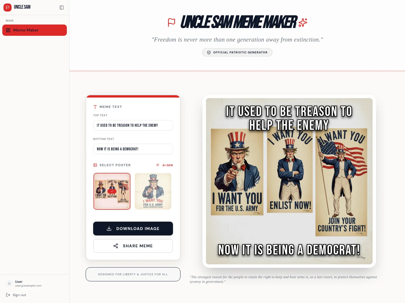 Uncle Sam Meme Maker