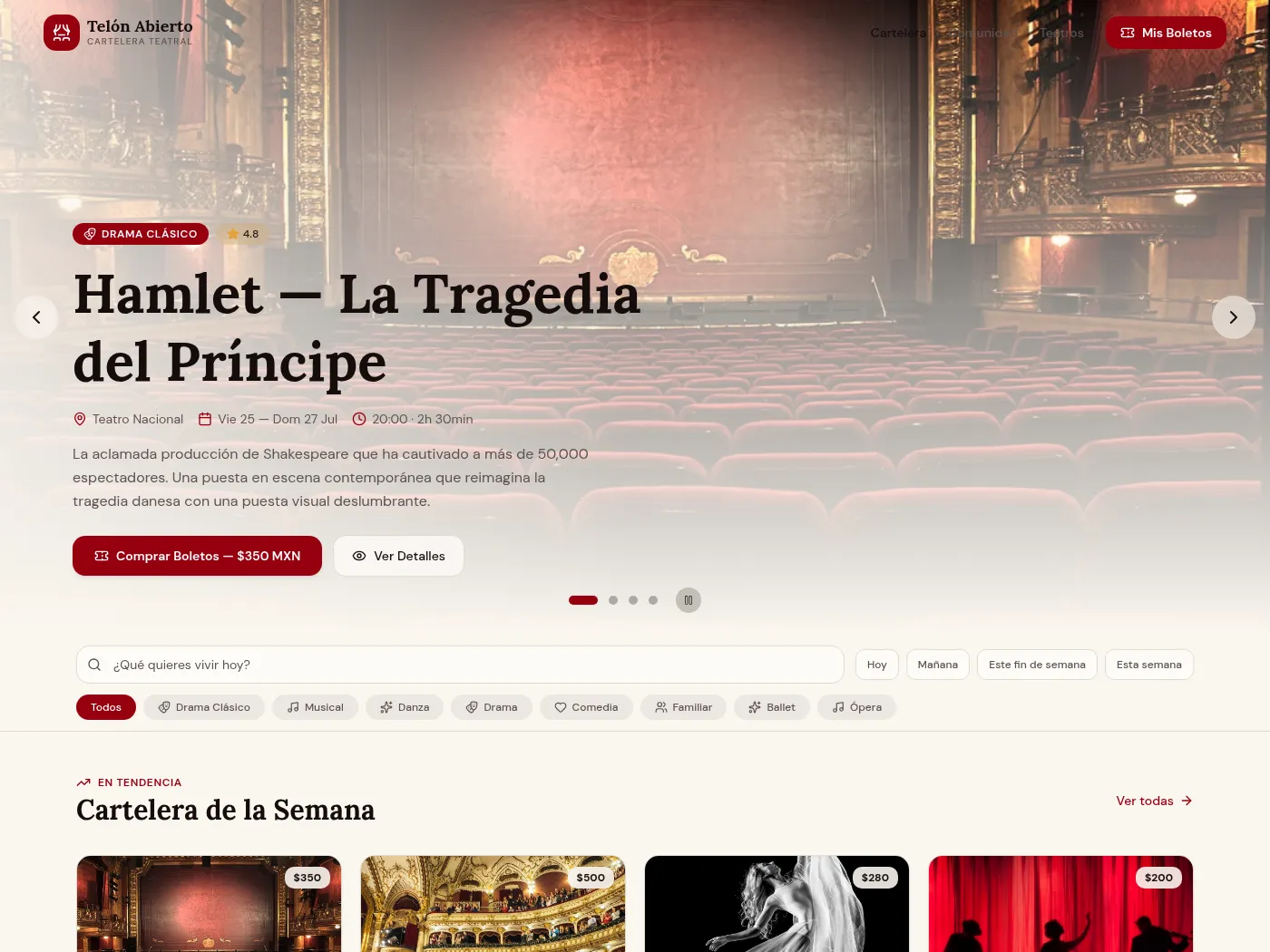 Telón Abierto Teatro App
