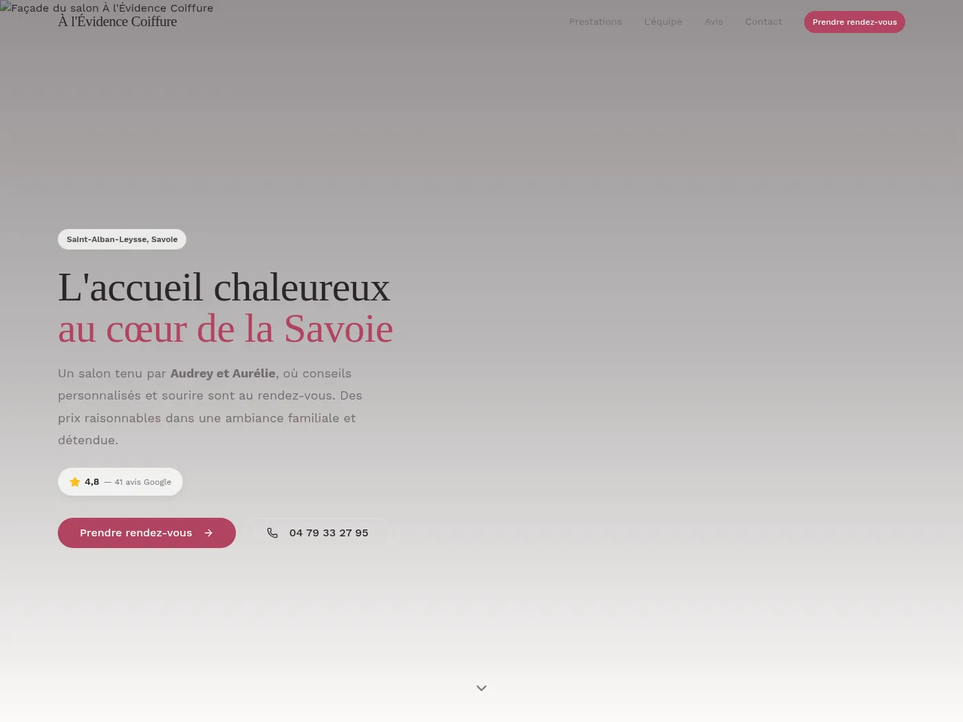 Évidence Coiffure Web