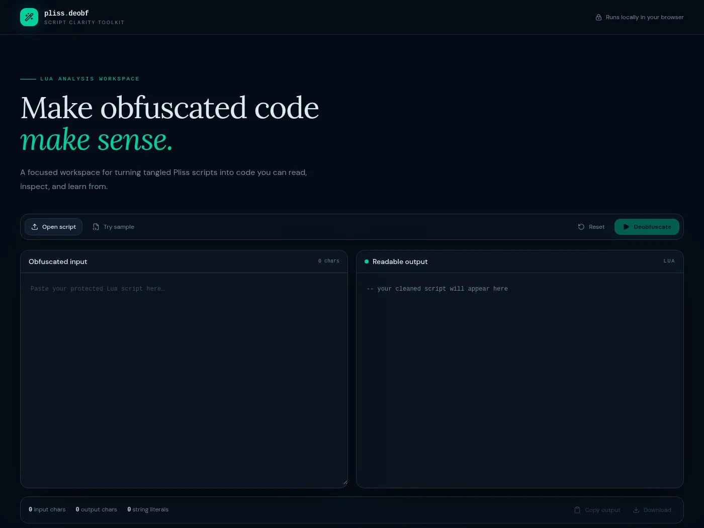 Pliss Deobfuscator