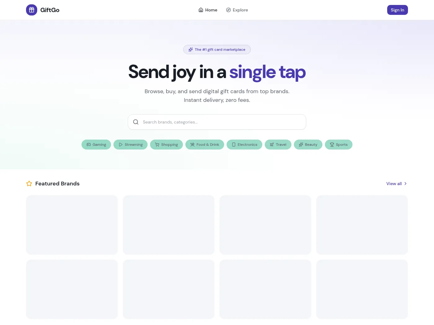 GiftGo Digital Gift Card