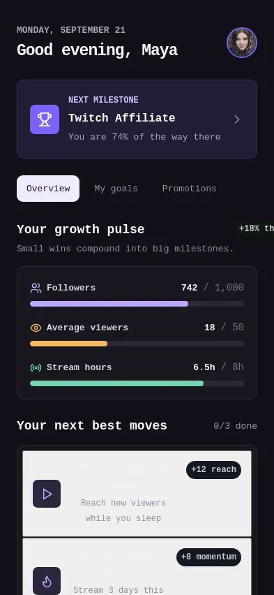 StreamerBoost Mobile