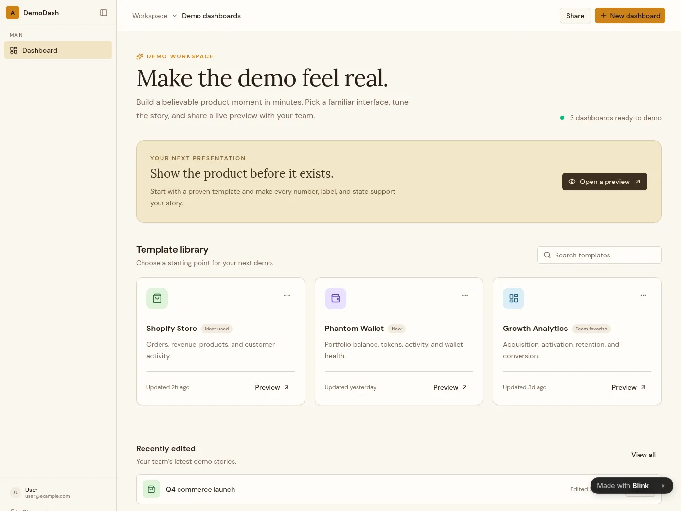 DemoDash B2B SaaS