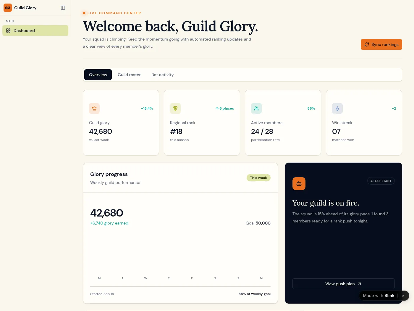 Guild Glory Bot