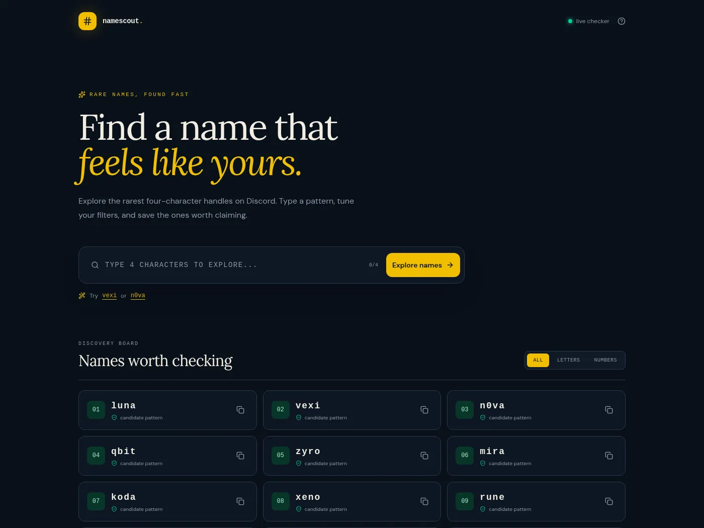 Discord Name Checker
