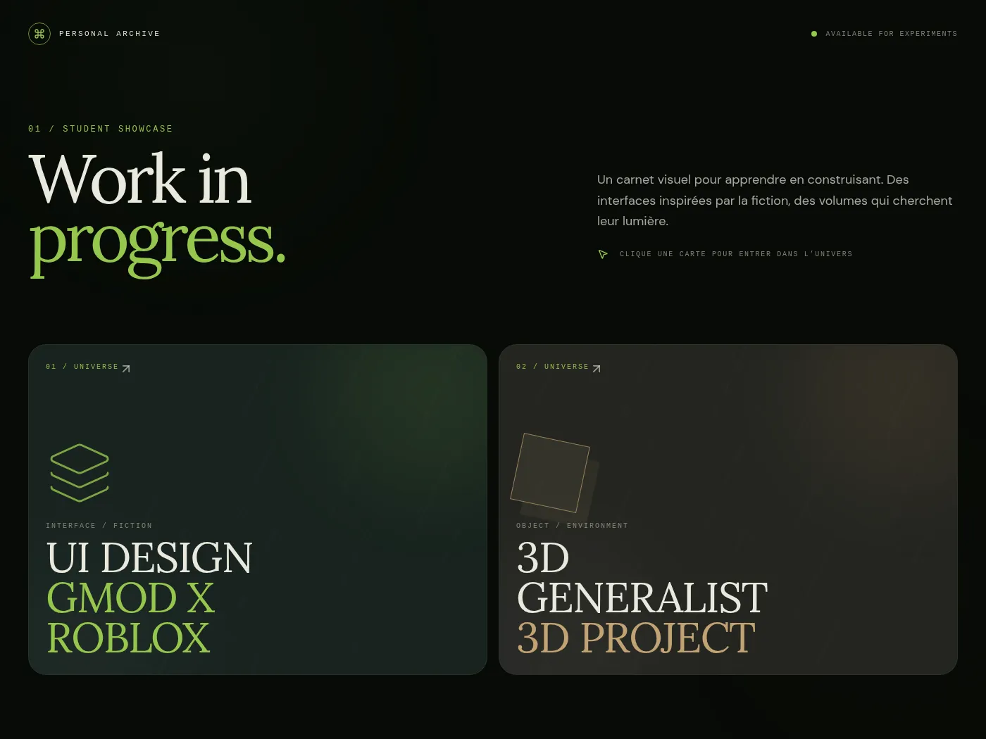 Morphfolio Student Showcase