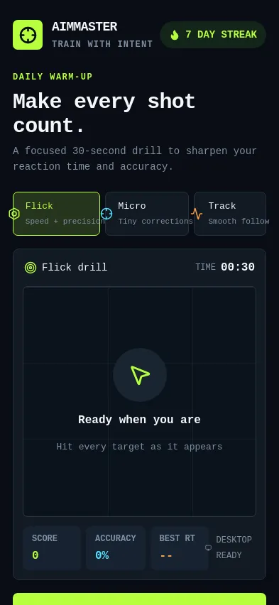 AimMaster Mobile