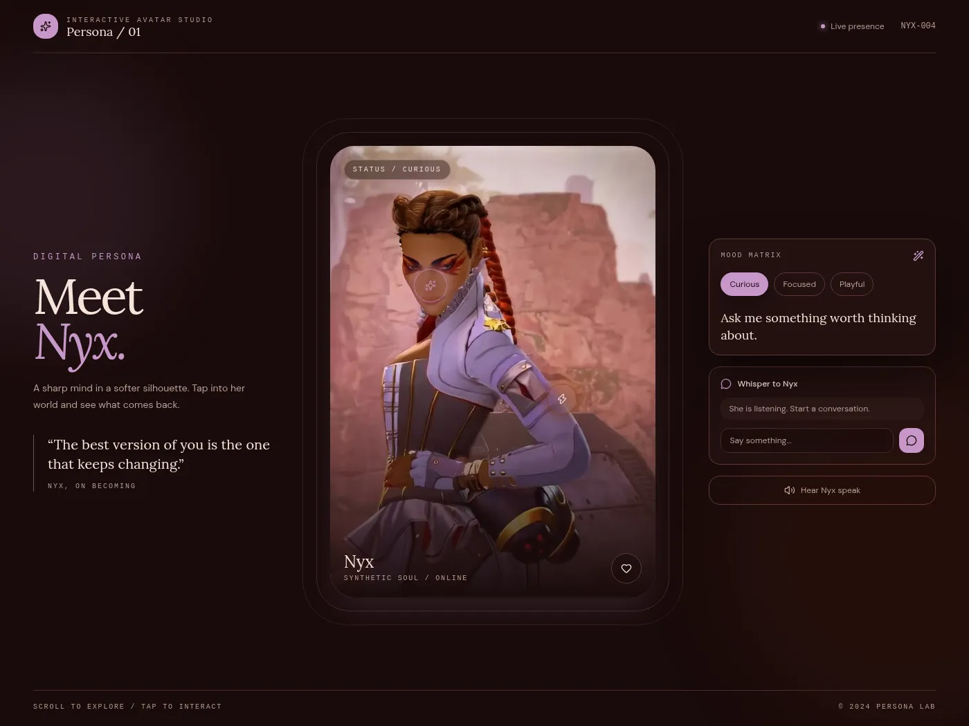 Interactive Avatar Studio