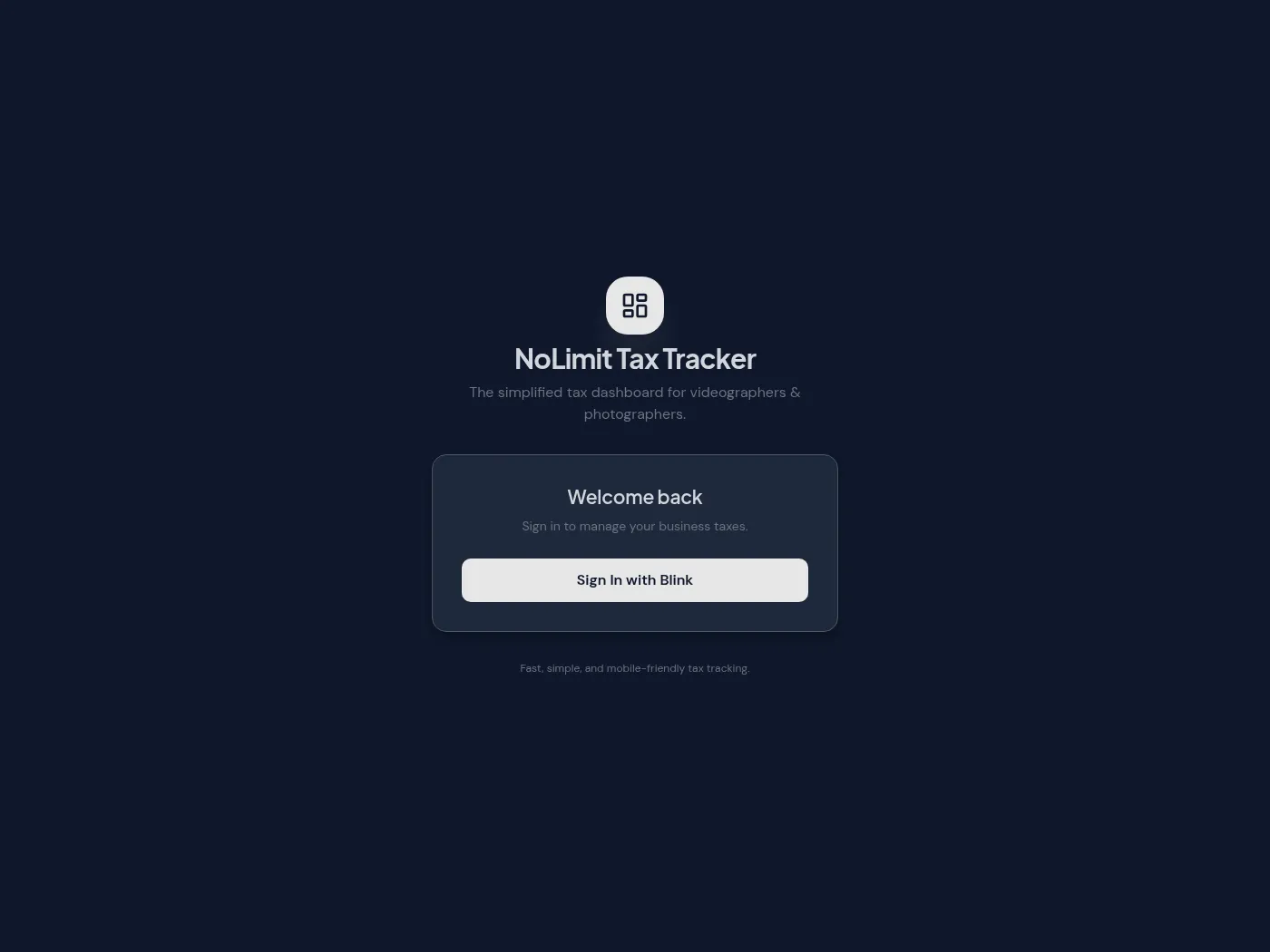 NoLimit Tax Tracker