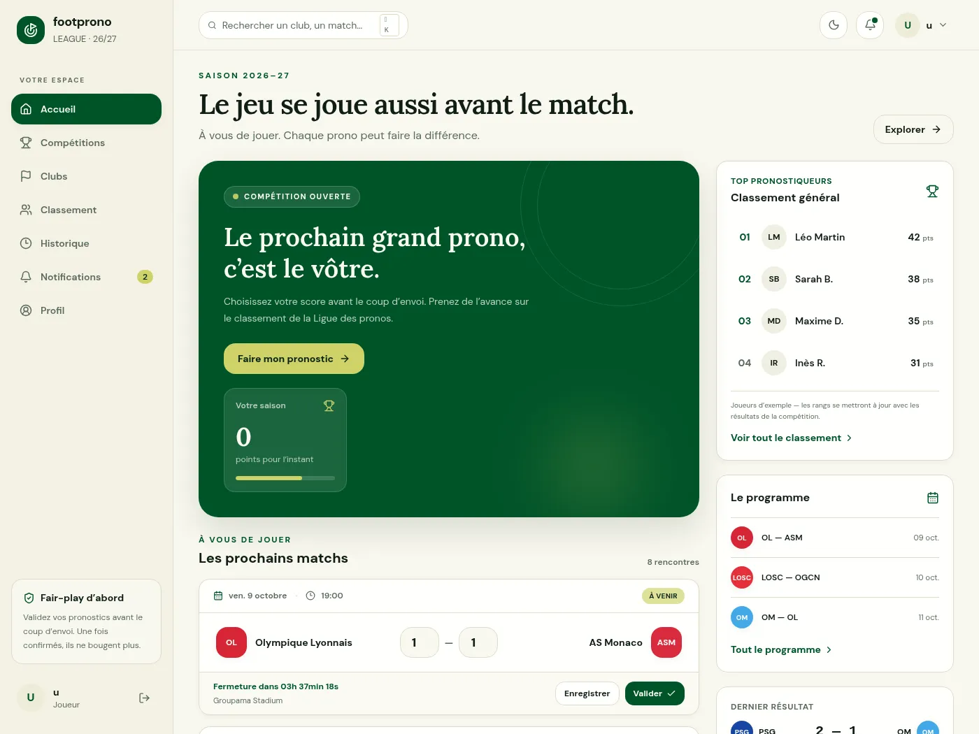 FootProno League