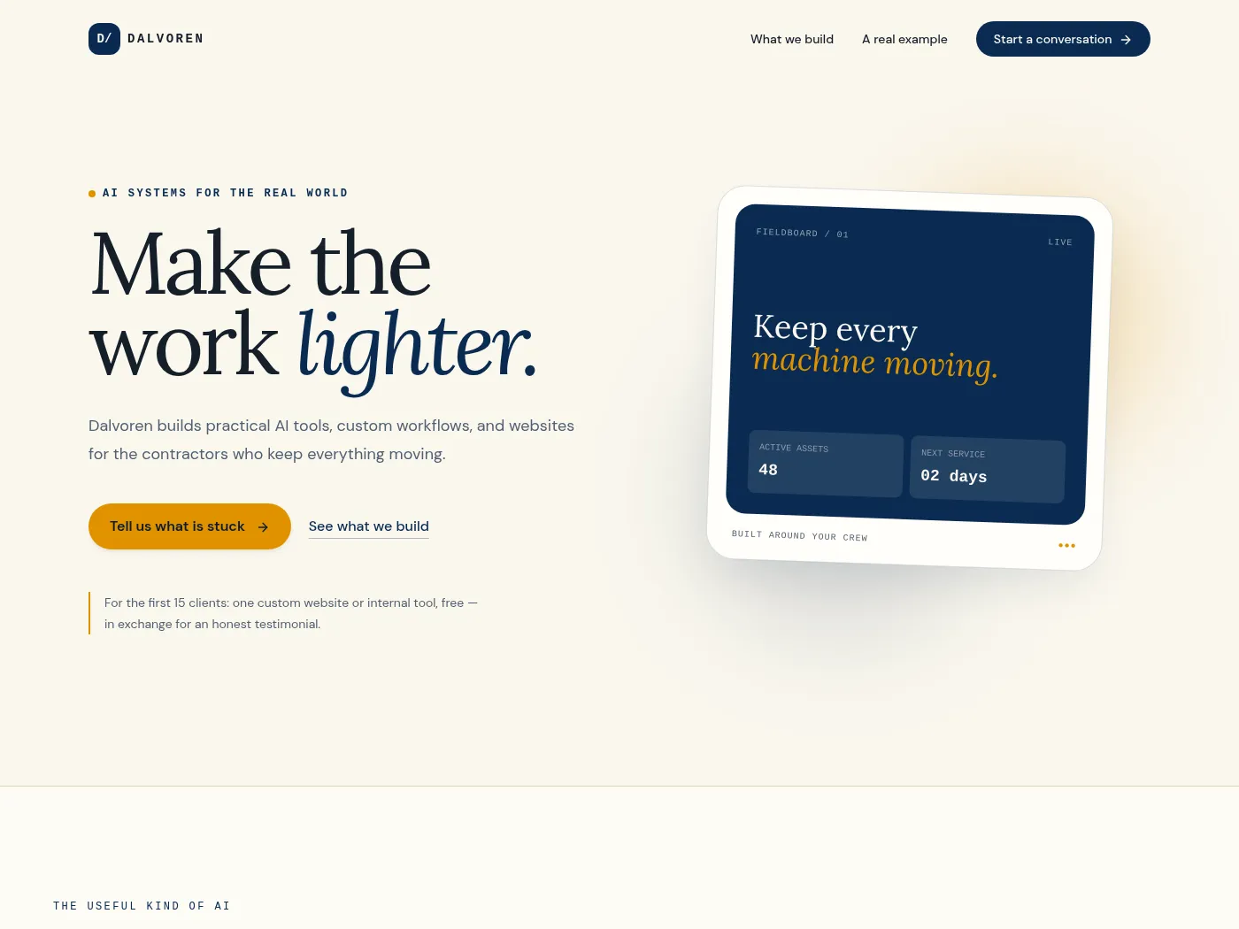 Dalvoren AI Agency Site
