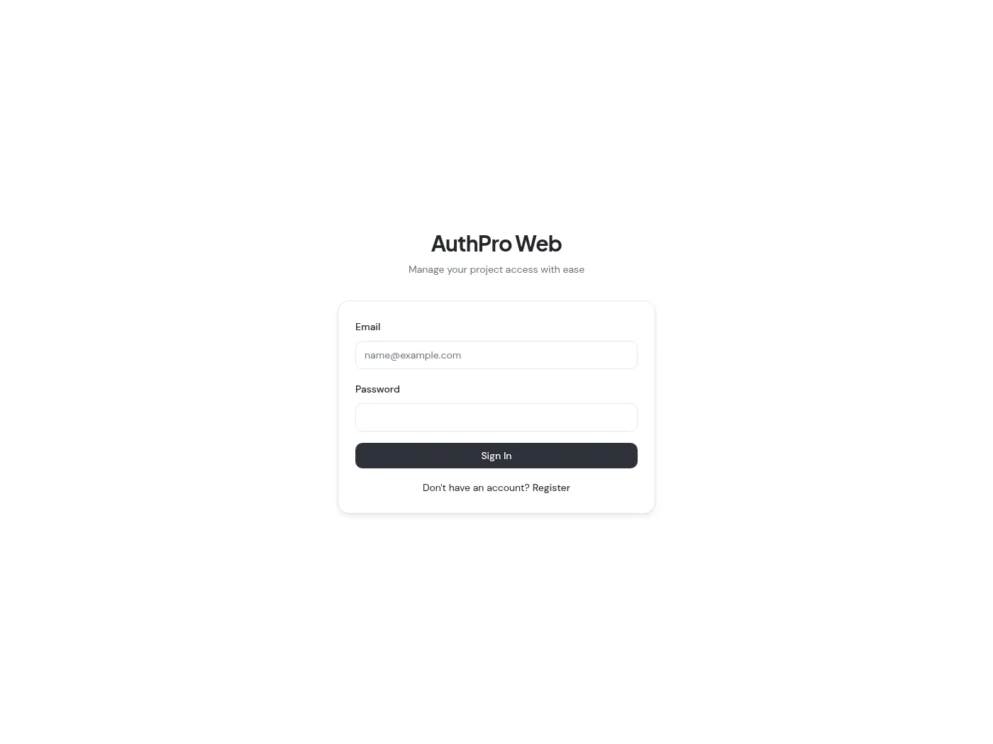 AuthPro Web