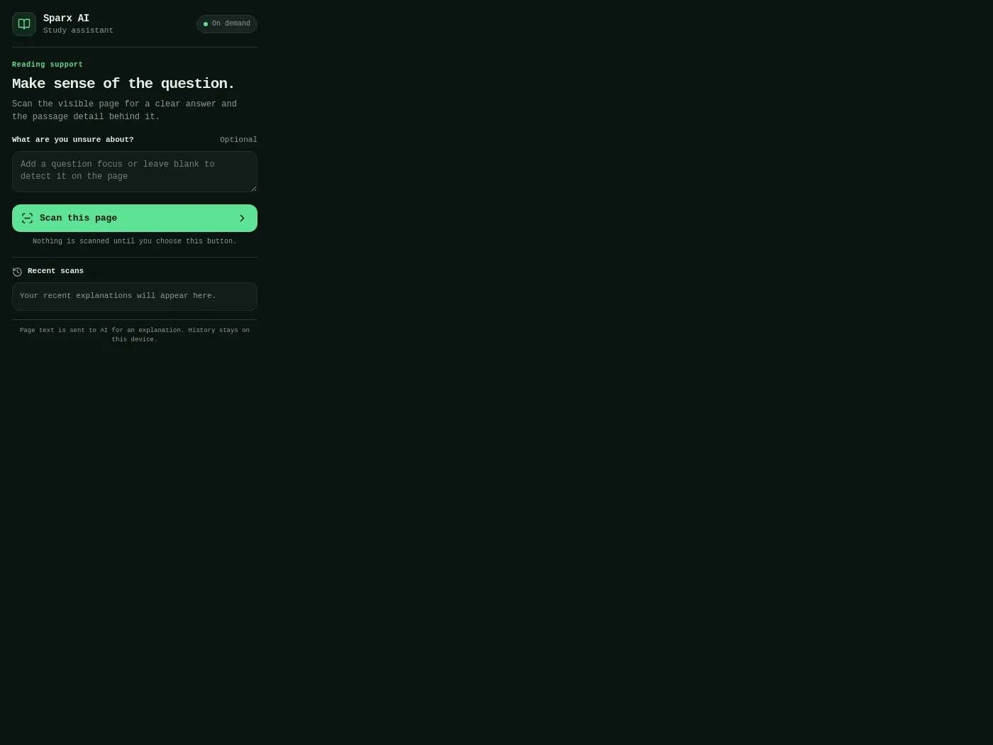 Sparx AI Study Assistant