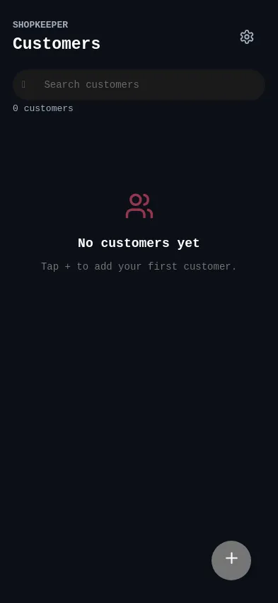 ShopKeeper Android CRM
