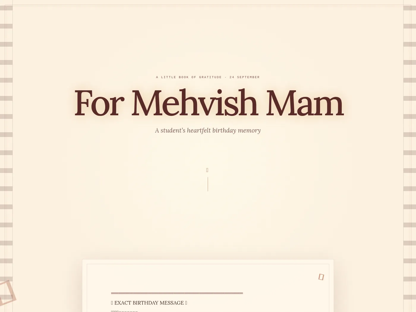 Mam's Birthday Memory Book