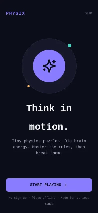 PHYSIX: Brain & Physics Game