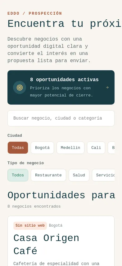 EDDO Web Service Finder