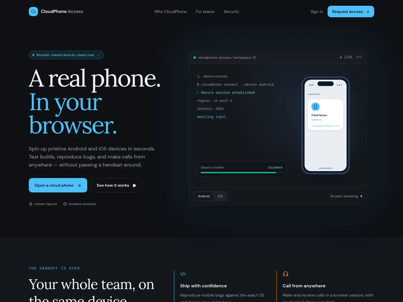 CloudPhone Access