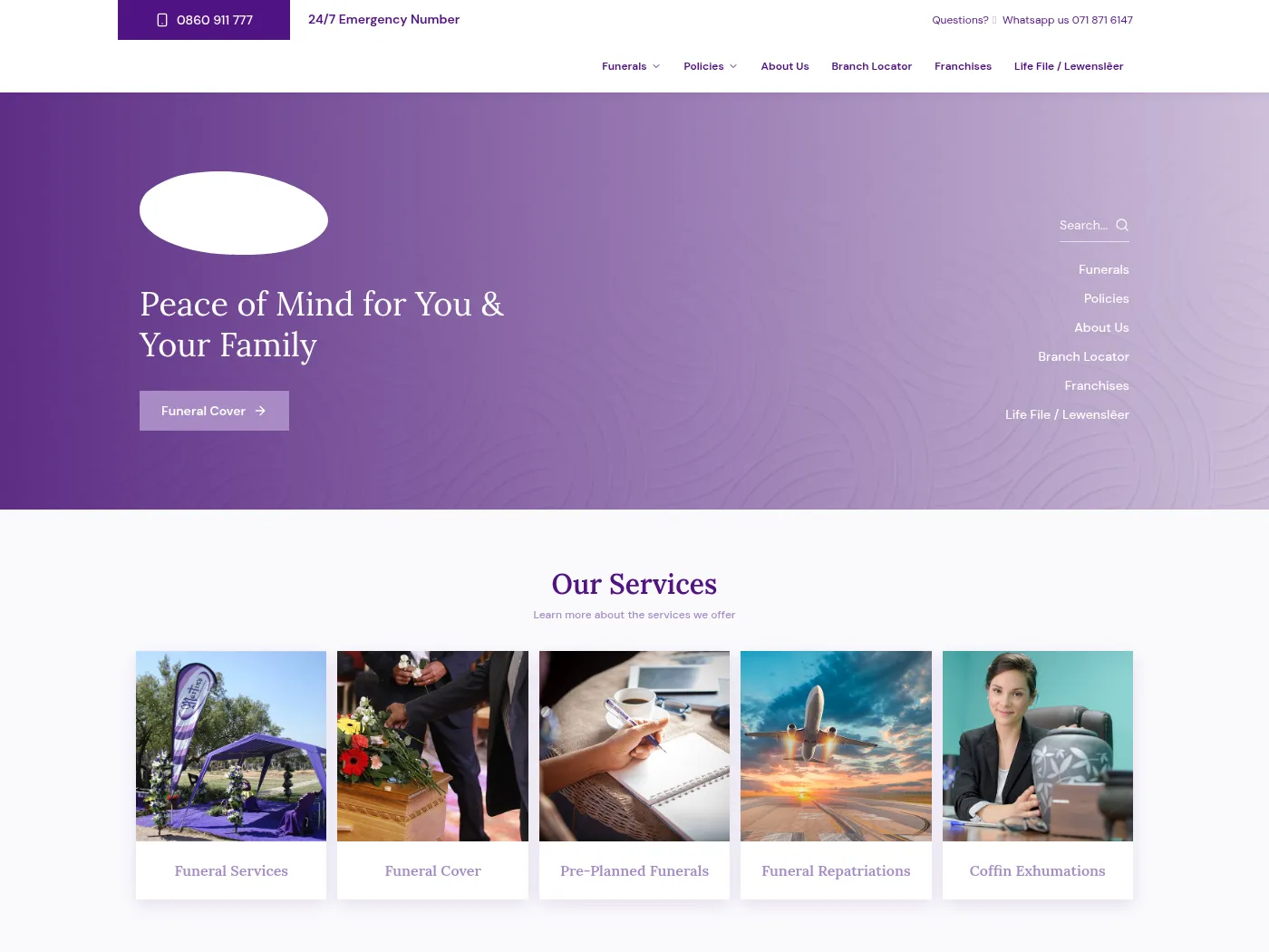 Martins Funerals Website