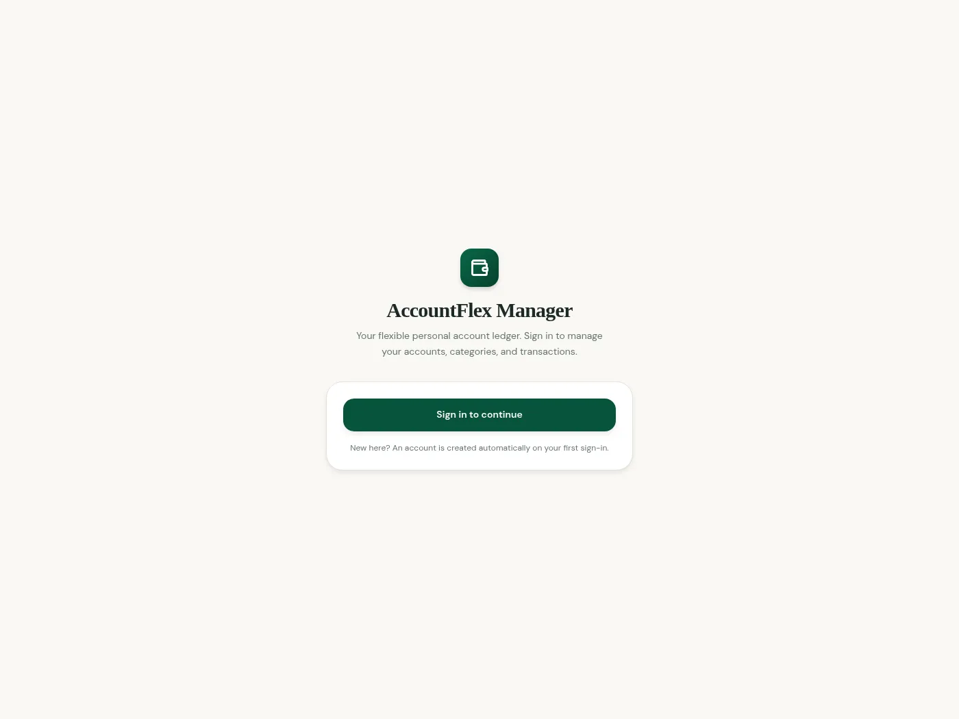 AccountFlex Manager