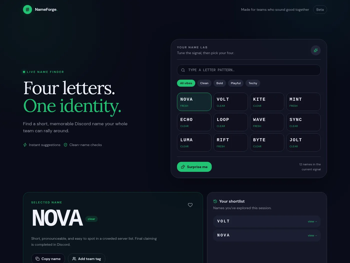Discord Name Finder
