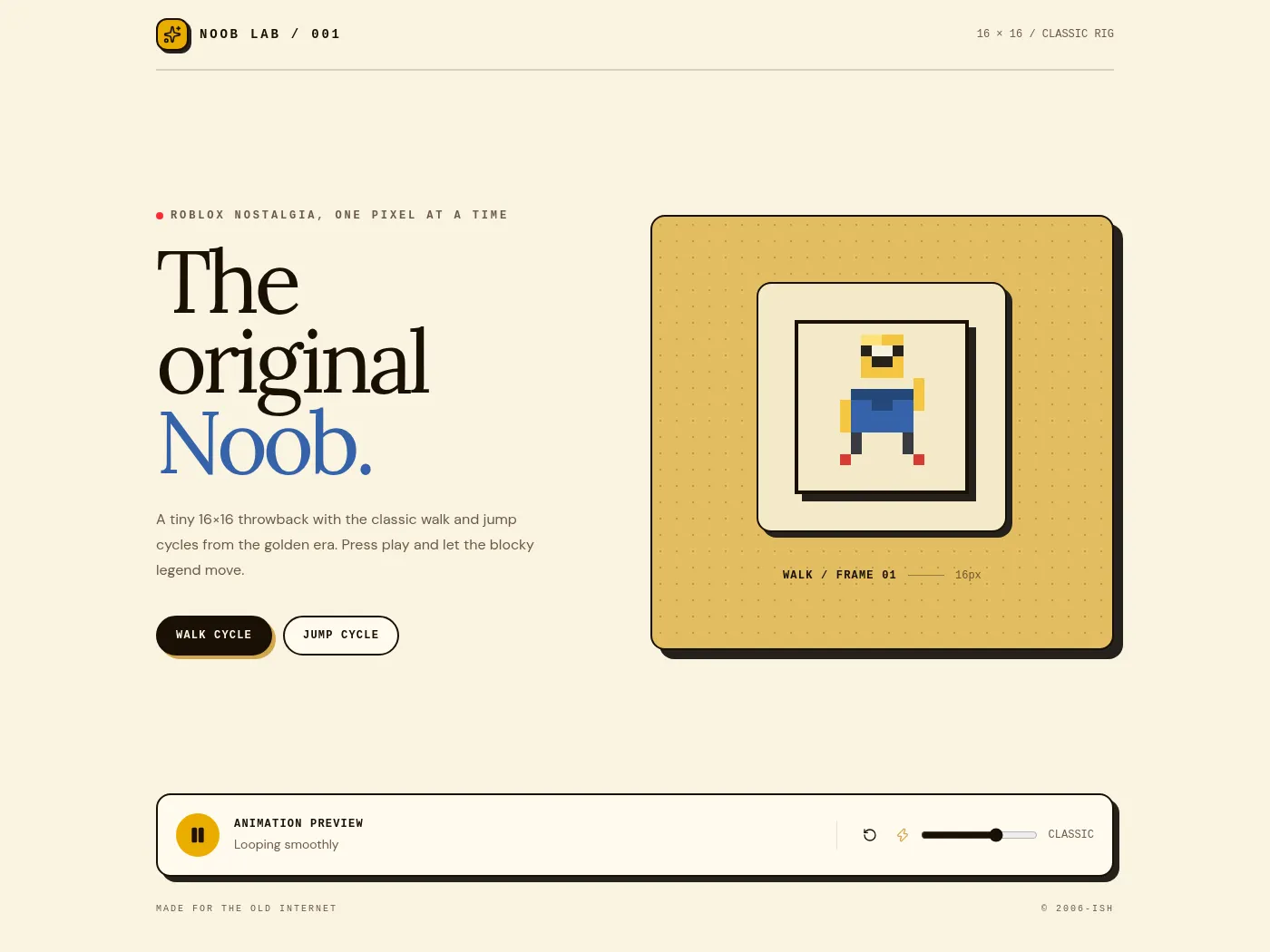 Retro Roblox Noob Sprite